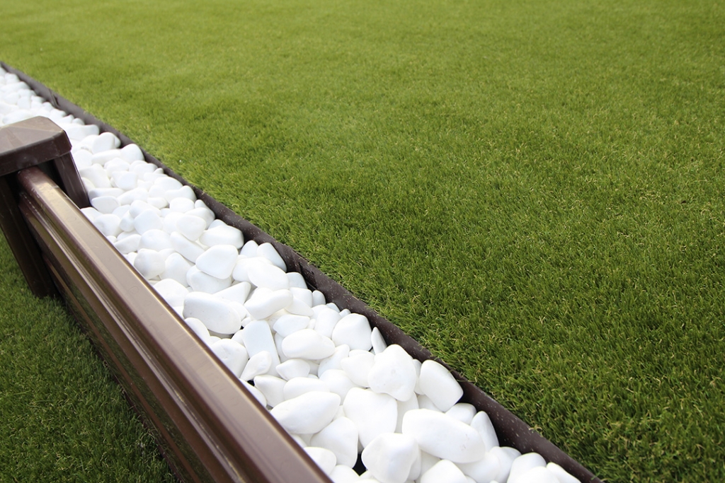 artificial grass steel edging | Polished Artificial Grass